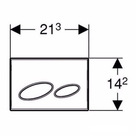 Geberit Kappa 20 Flush Plate -Kingsway Plumbing